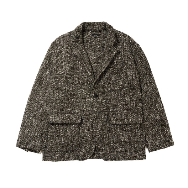 Engineered Garments Wool Homespun Loiter Jacket - Brown/Black | Garmentory