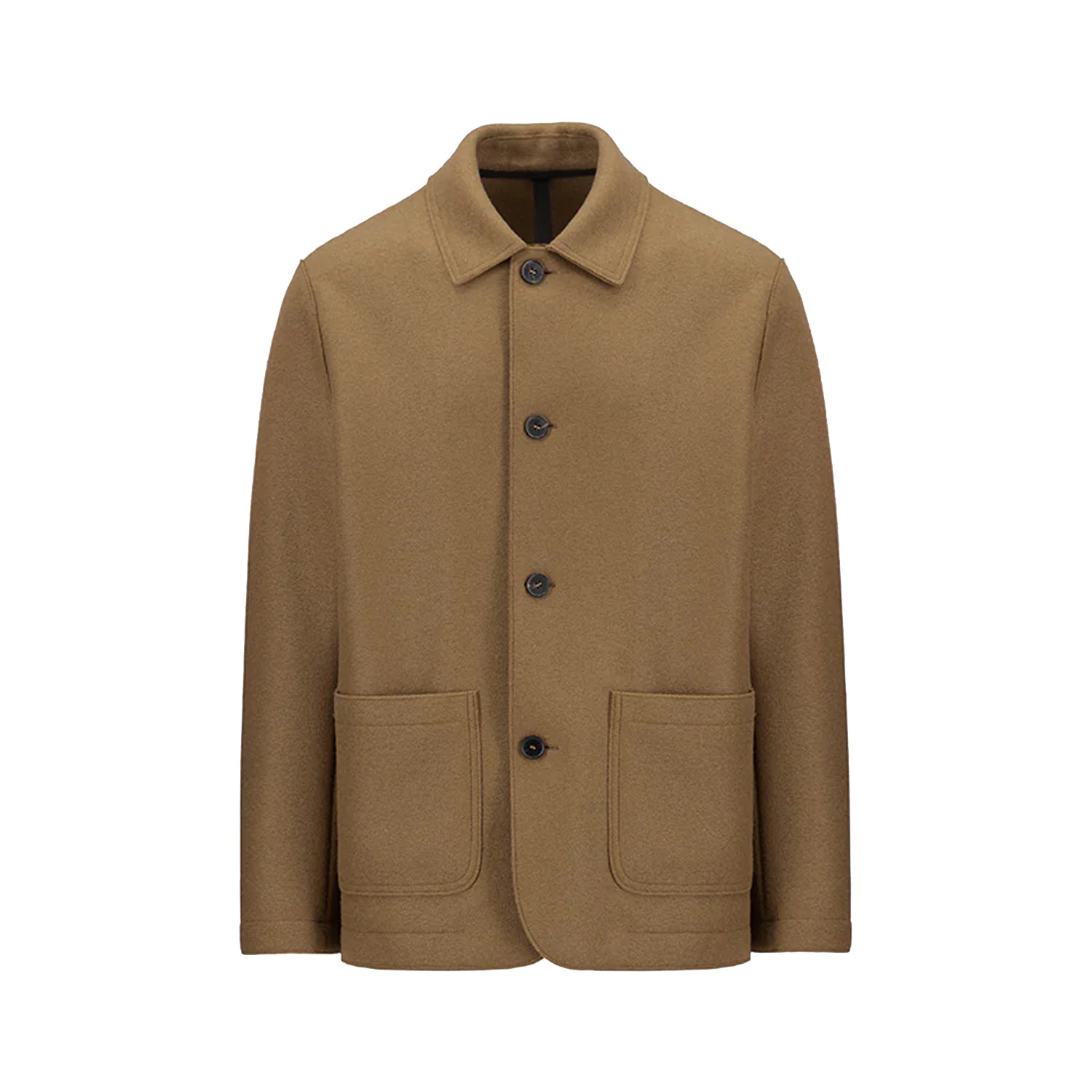 Harris Wharf London Pressed Wool Utility Jacket - Shortbread | Garmentory