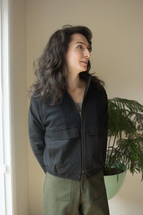 Eve Gravel Jiona Bomber Jacket - Black | Garmentory