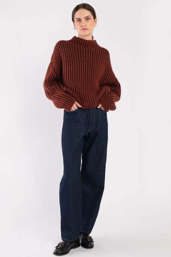 Micaela Greg Ines Sweater - Rust | Garmentory