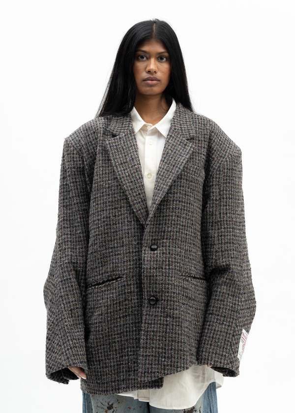 Doublet GREY ZOMBIE SILHOUETTE TAILOED JACKET - GREY | Garmentory