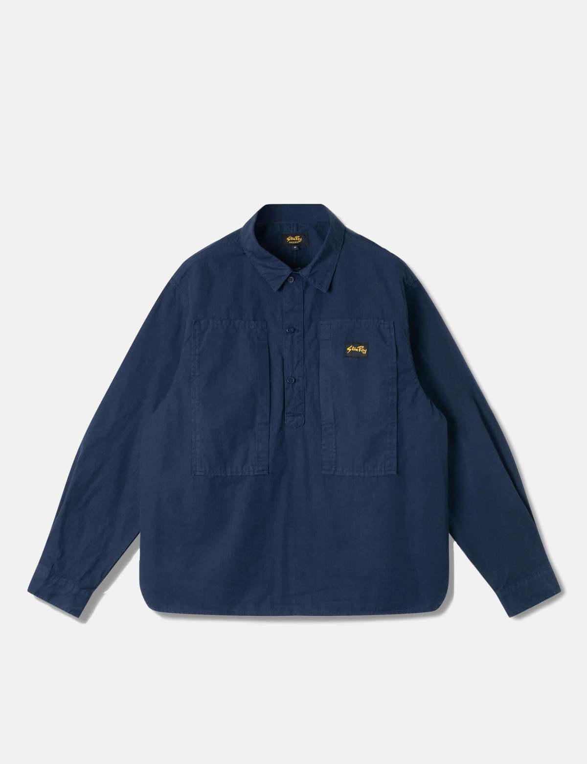 Stan Ray Painters Ripstop Pop-Over Shirt - Navy Blue | Garmentory