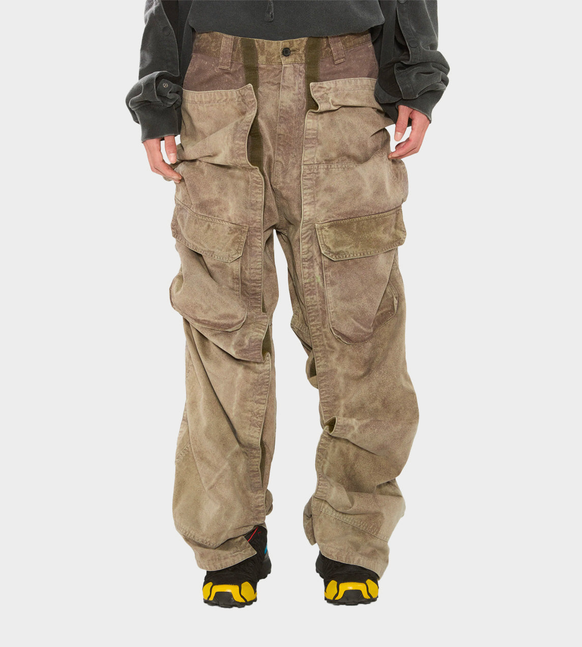 Y/project Velcro Cargo Pants - Khaki | Garmentory