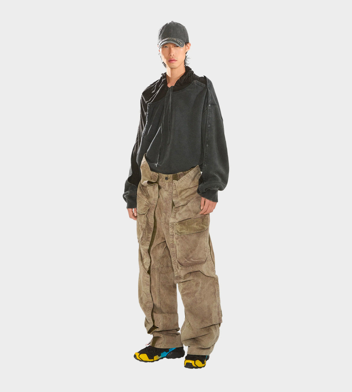 Y/project Velcro Cargo Pants - Khaki | Garmentory