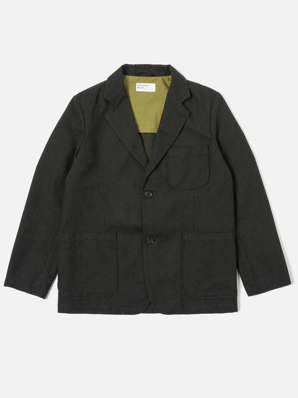 Universal Works Two Button Jacket - Italian Tweed Olive | Garmentory