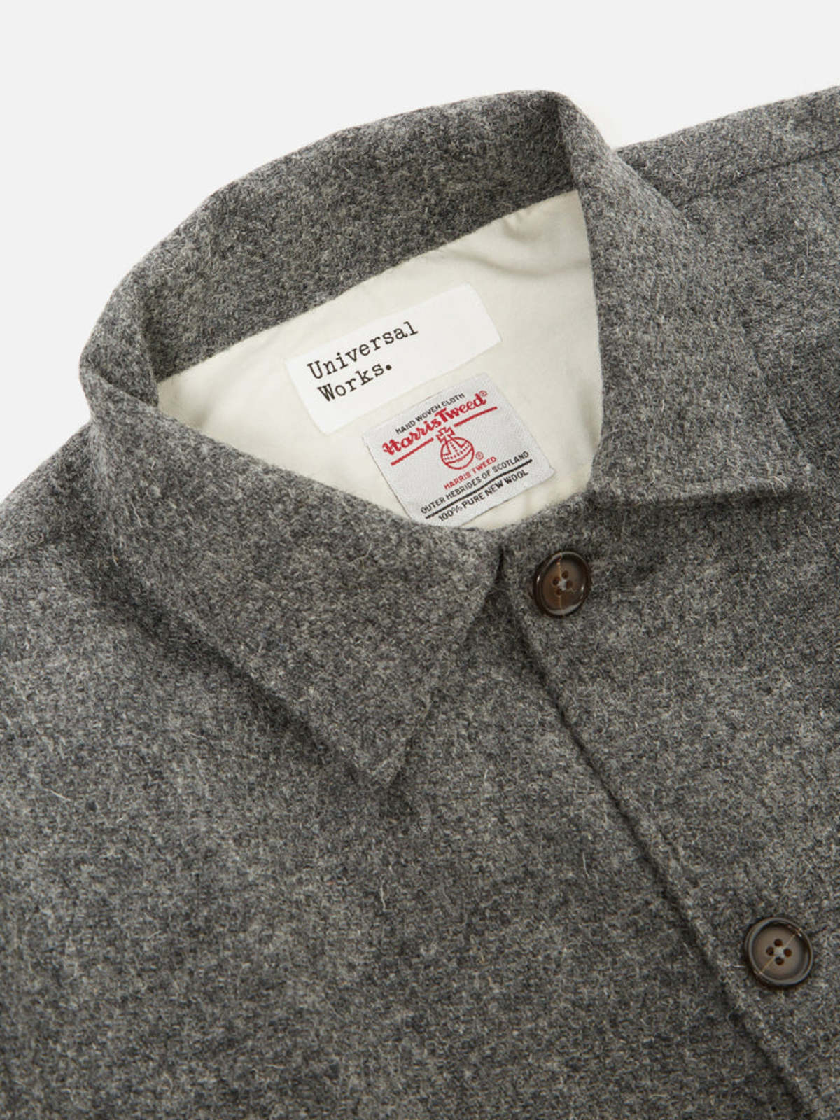 Universal Works Harris Tweed Easy Jacket - Grey | Garmentory