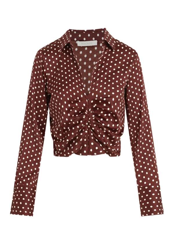 Favorite Daughter The Ruby Top - Sangria Ditsy Dot | Garmentory