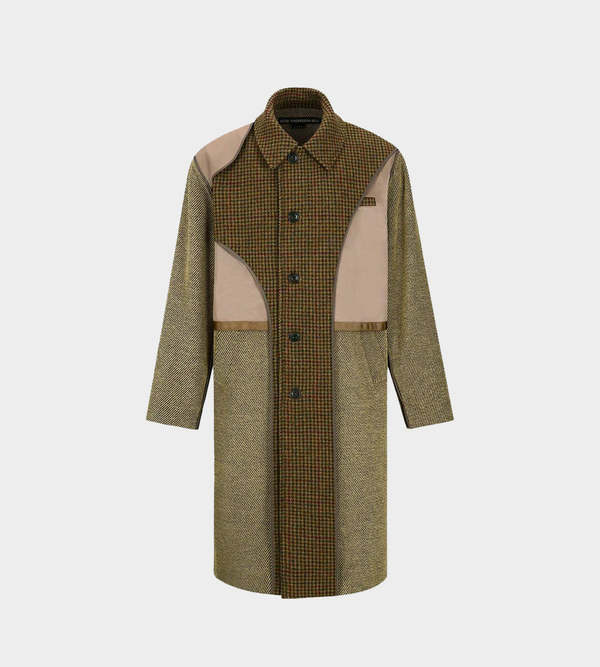 ANDERSSON BELL Inside-out Wool Coat - Brown | Garmentory