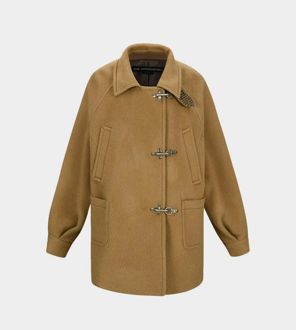 ANDERSSON BELL Oversized Pea Coat - Brown | Garmentory