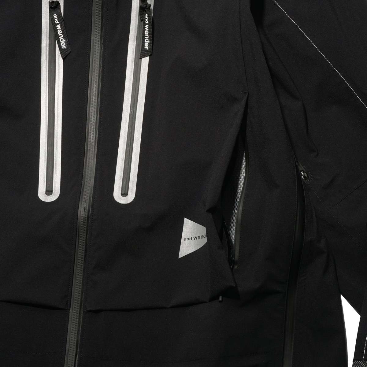 And Wander Pertex Shield Rain Jacket - Black | Garmentory