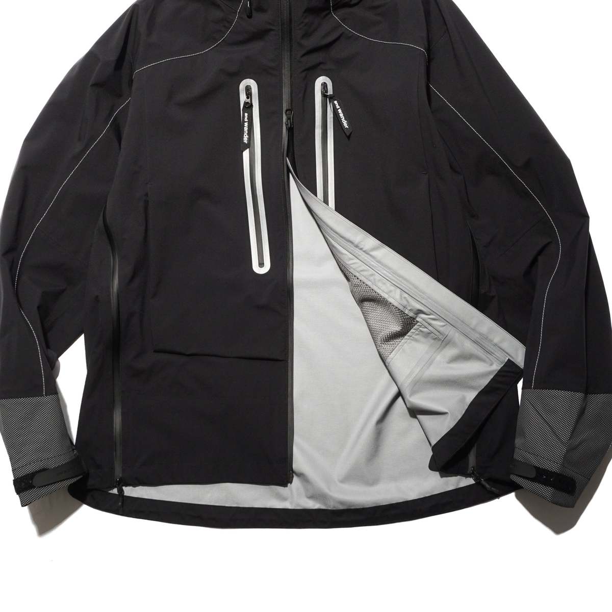 And Wander Pertex Shield Rain Jacket - Black | Garmentory