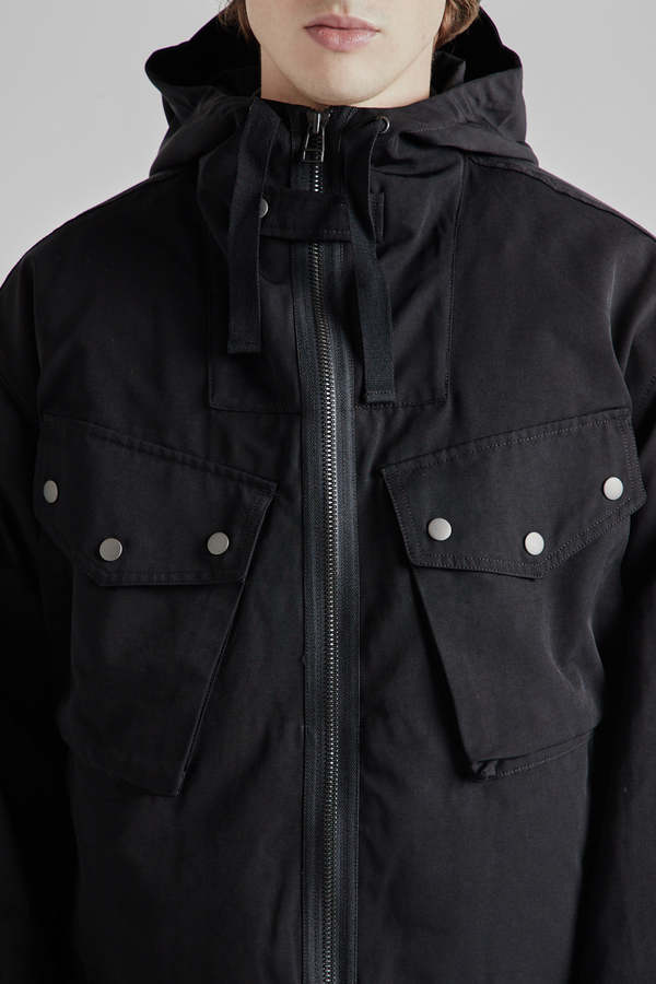 FRIZMWORKS Smock Hooded Parka - Black | Garmentory