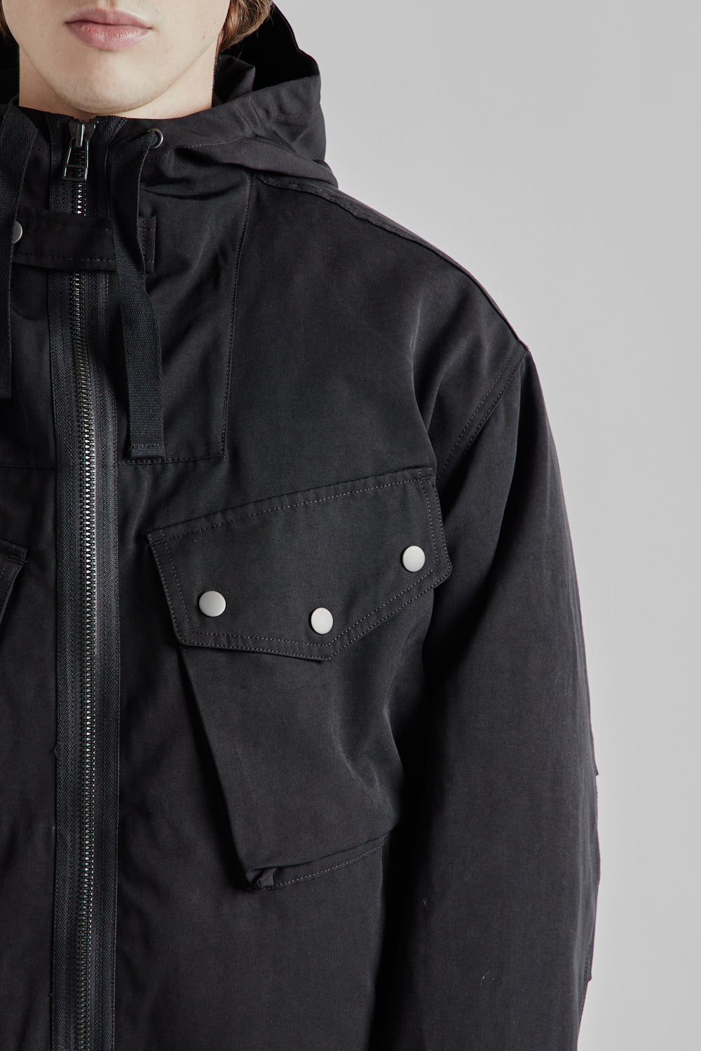 FRIZMWORKS Smock Hooded Parka - Black | Garmentory