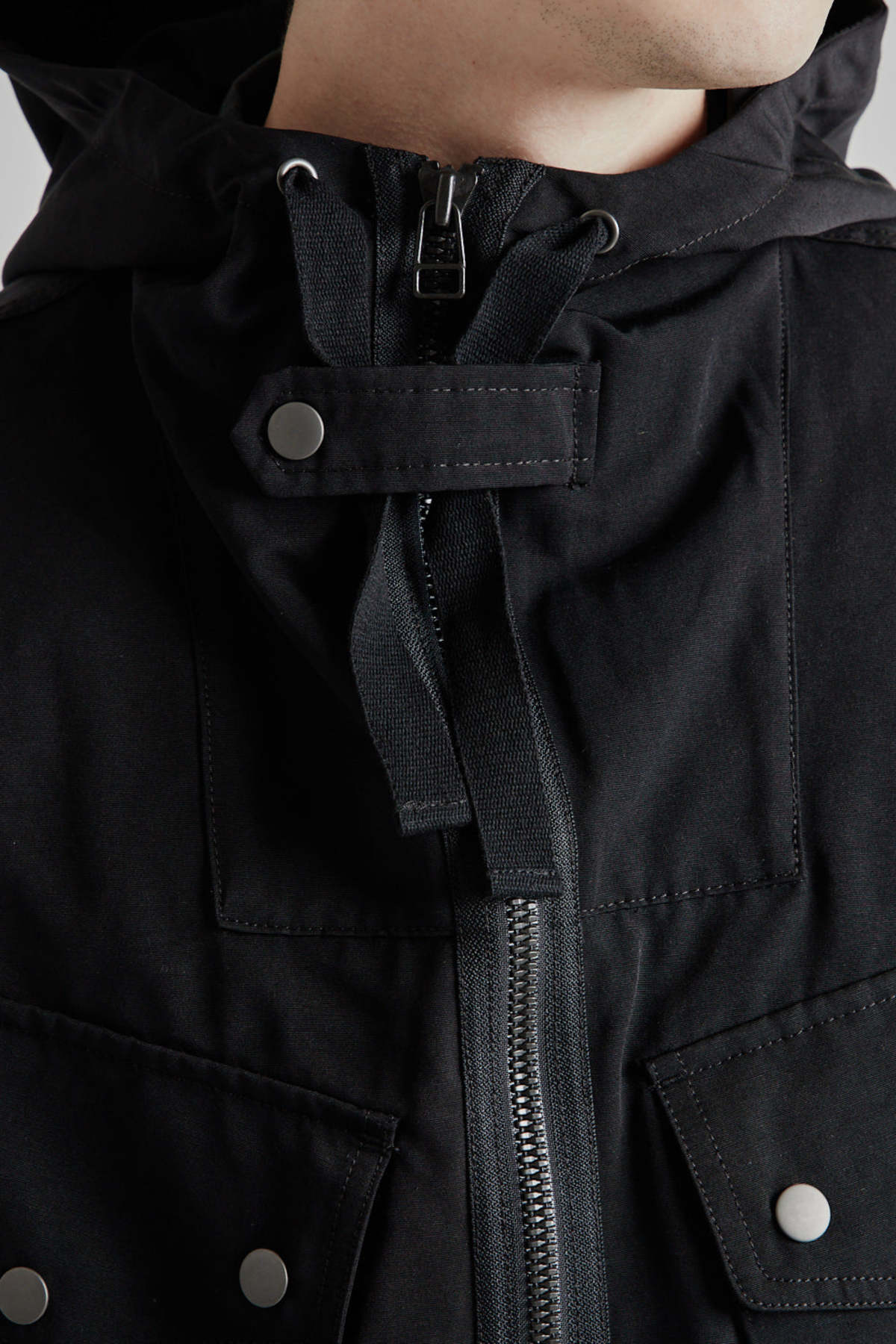 FRIZMWORKS Smock Hooded Parka - Black | Garmentory
