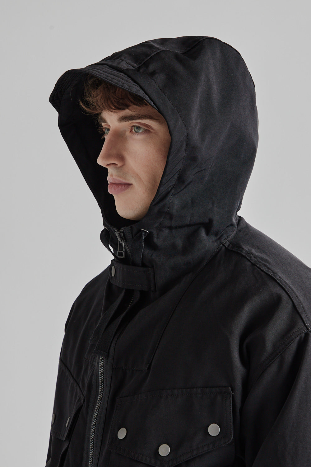 FRIZMWORKS Smock Hooded Parka - Black | Garmentory