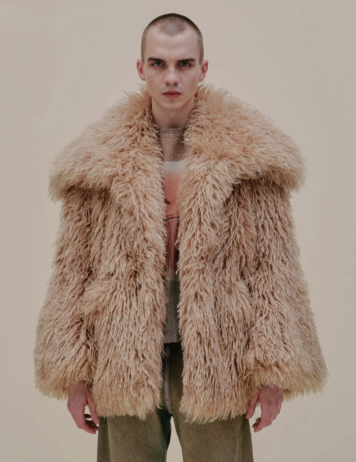 ECKHAUS LATTA SHAG COAT - Brown | Garmentory