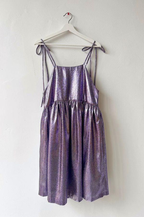Eliza Faulkner Amy Dress - Lilac Metallic | Garmentory