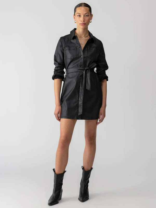 Sanctuary Coated Denim Dress | Garmentory