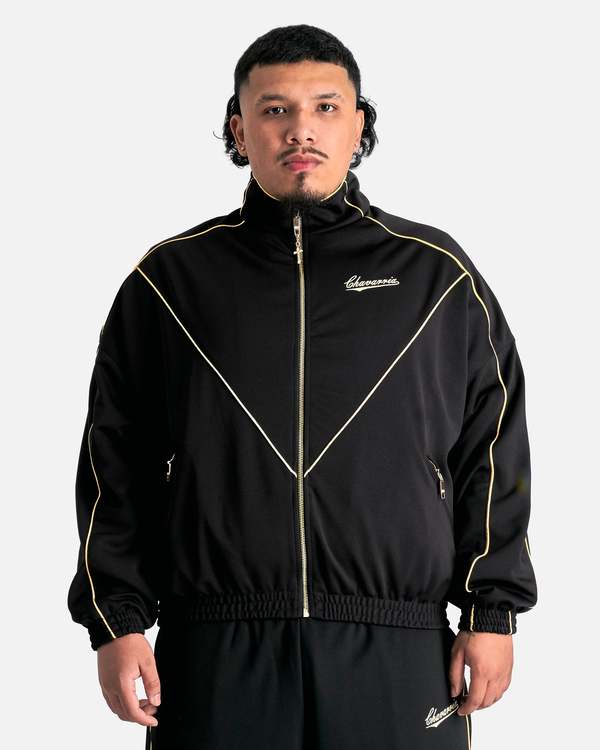 Willy Chavarria Ruff Rider Track Jacket - Black | Garmentory