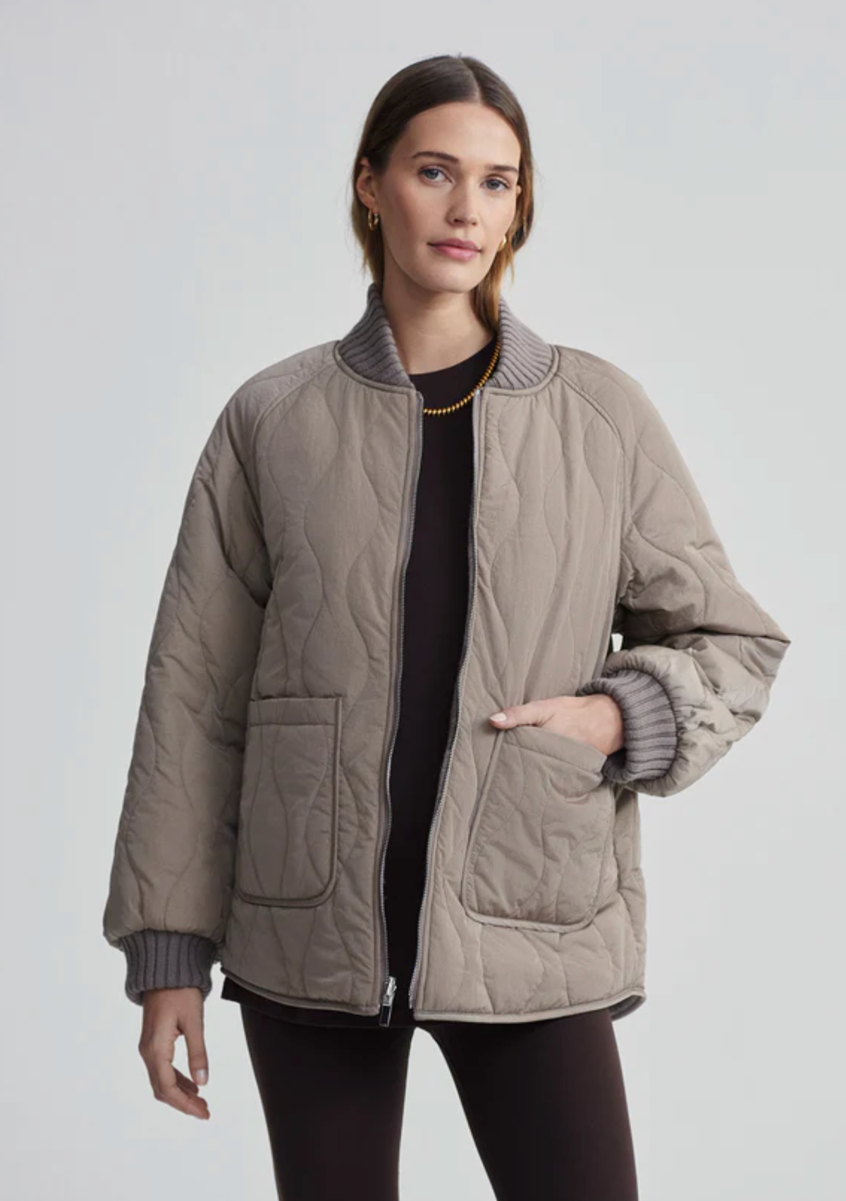Varley Reno Reversible Quilt Jacket - Fungi | Garmentory