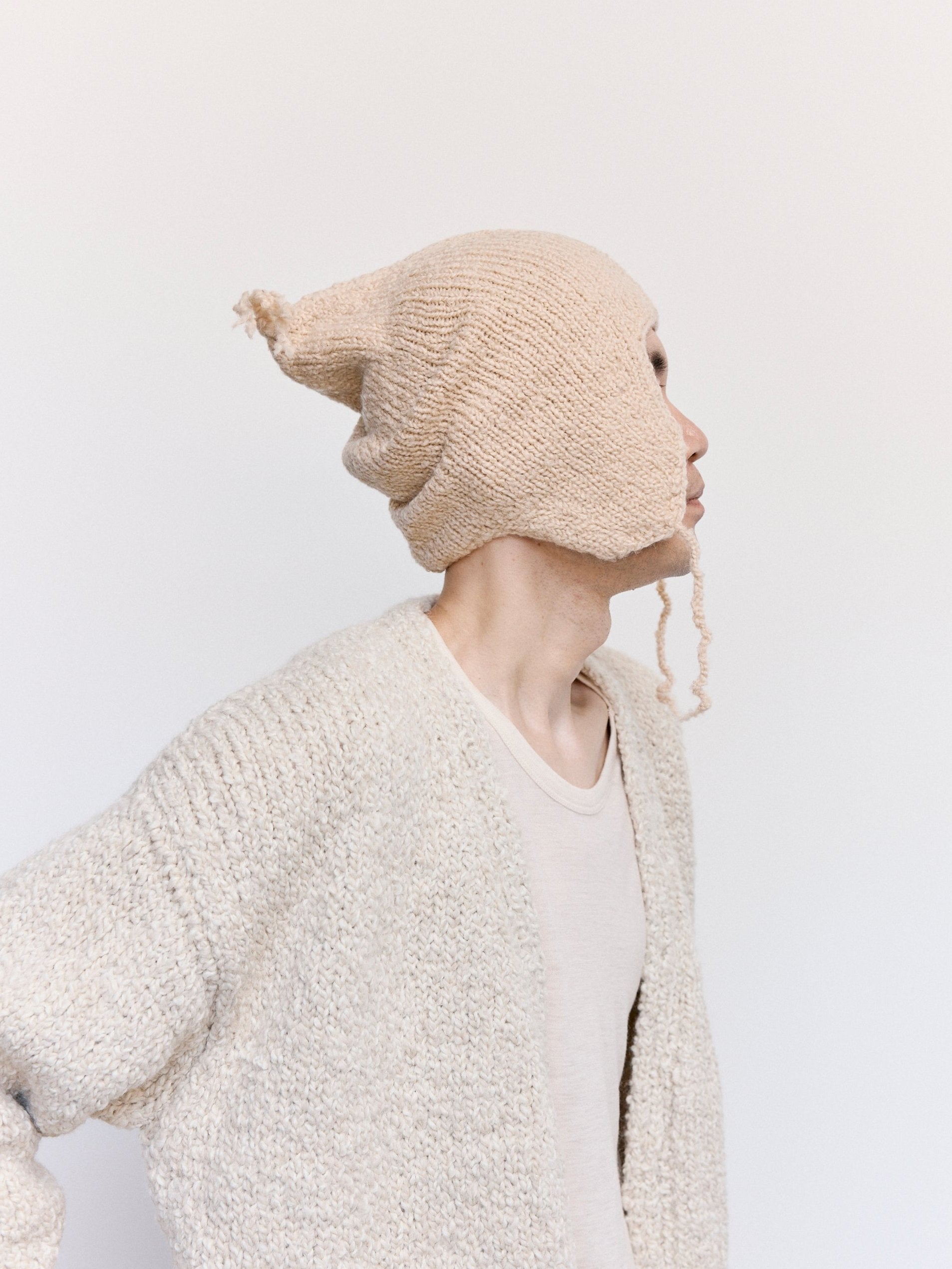 SONO Alpaca Wool Hanna Hat - Natural | Garmentory