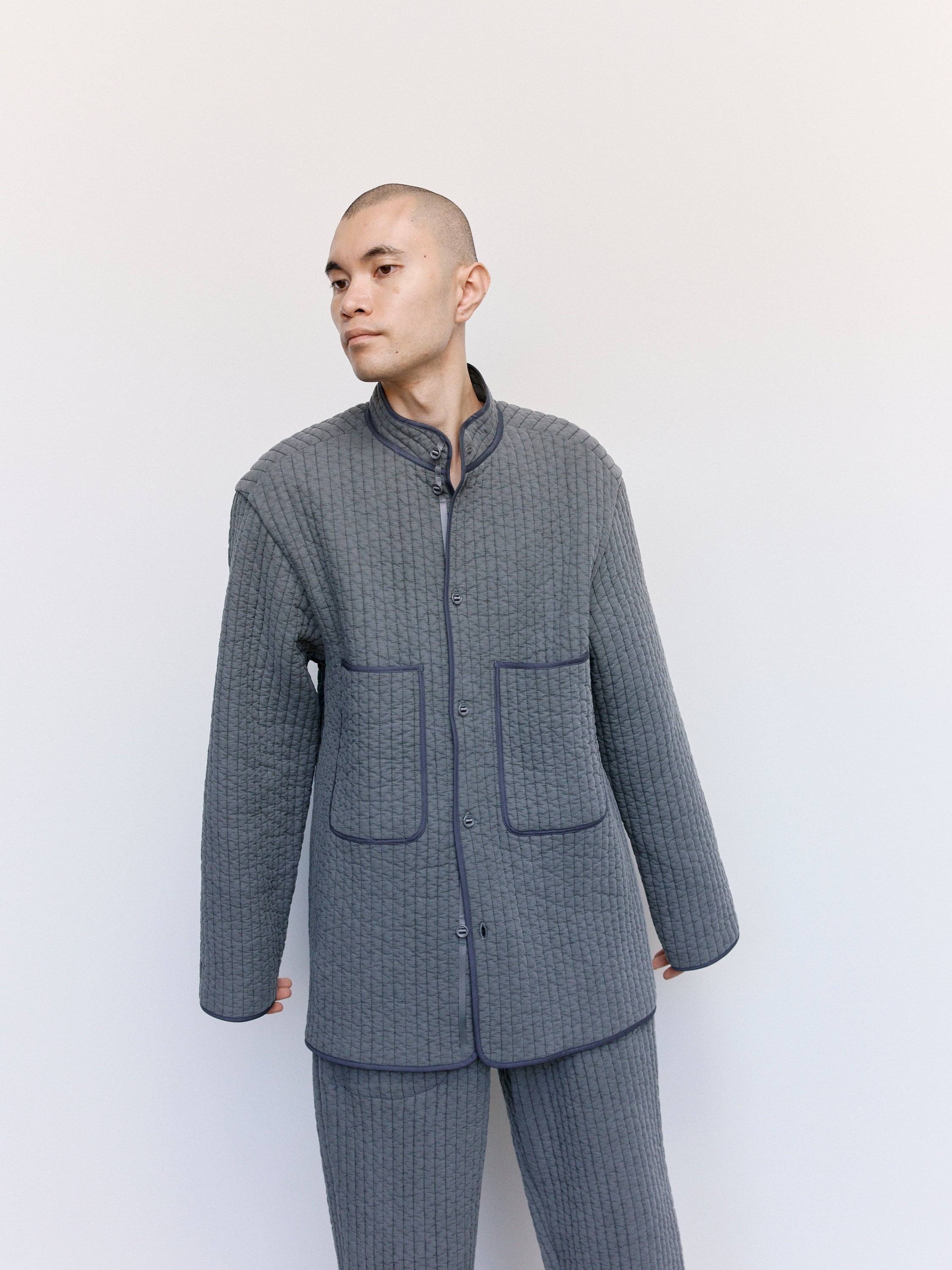 MAN-TLE Nubi Shirt Jacket - Charcoal | Garmentory