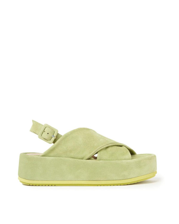 Paloma Barceló BASIMA Platform Sandals - LIME | Garmentory