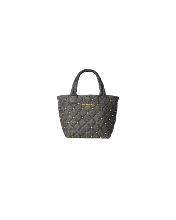 mz wallace MICRO METRO DELUXE TOTE - TRUE CHARCOAL DENIM | Garmentory