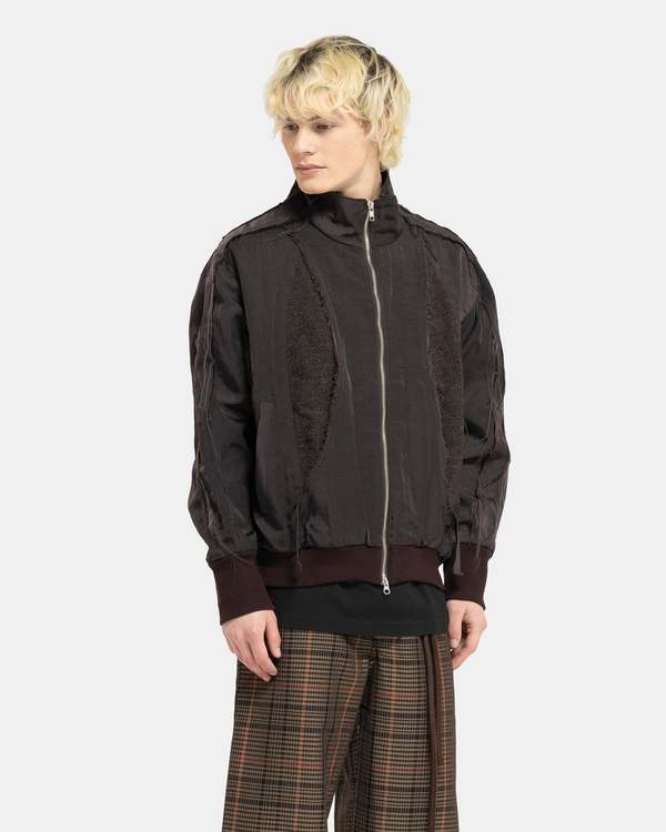 Song for the Mute Teardrop Track Jacket - Brown | Garmentory