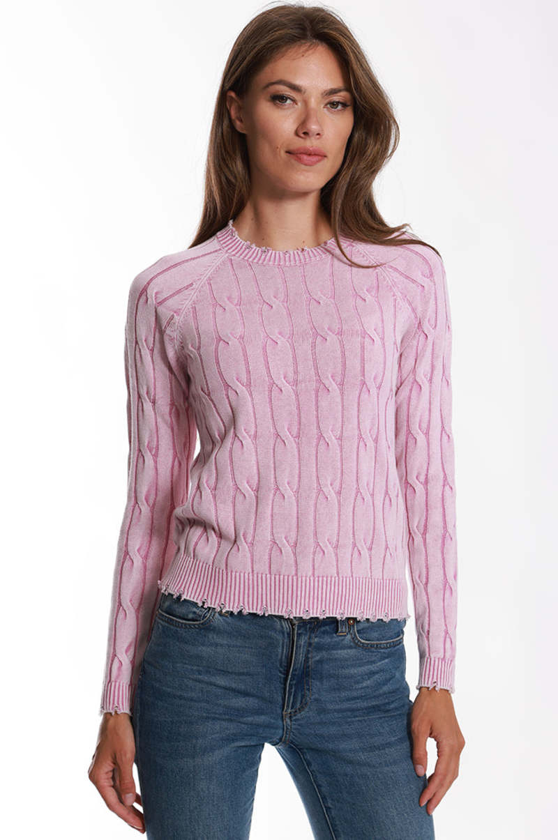 Jeans Minnie Rose Distressed Sweater Minnie rose distressed cashmere ...