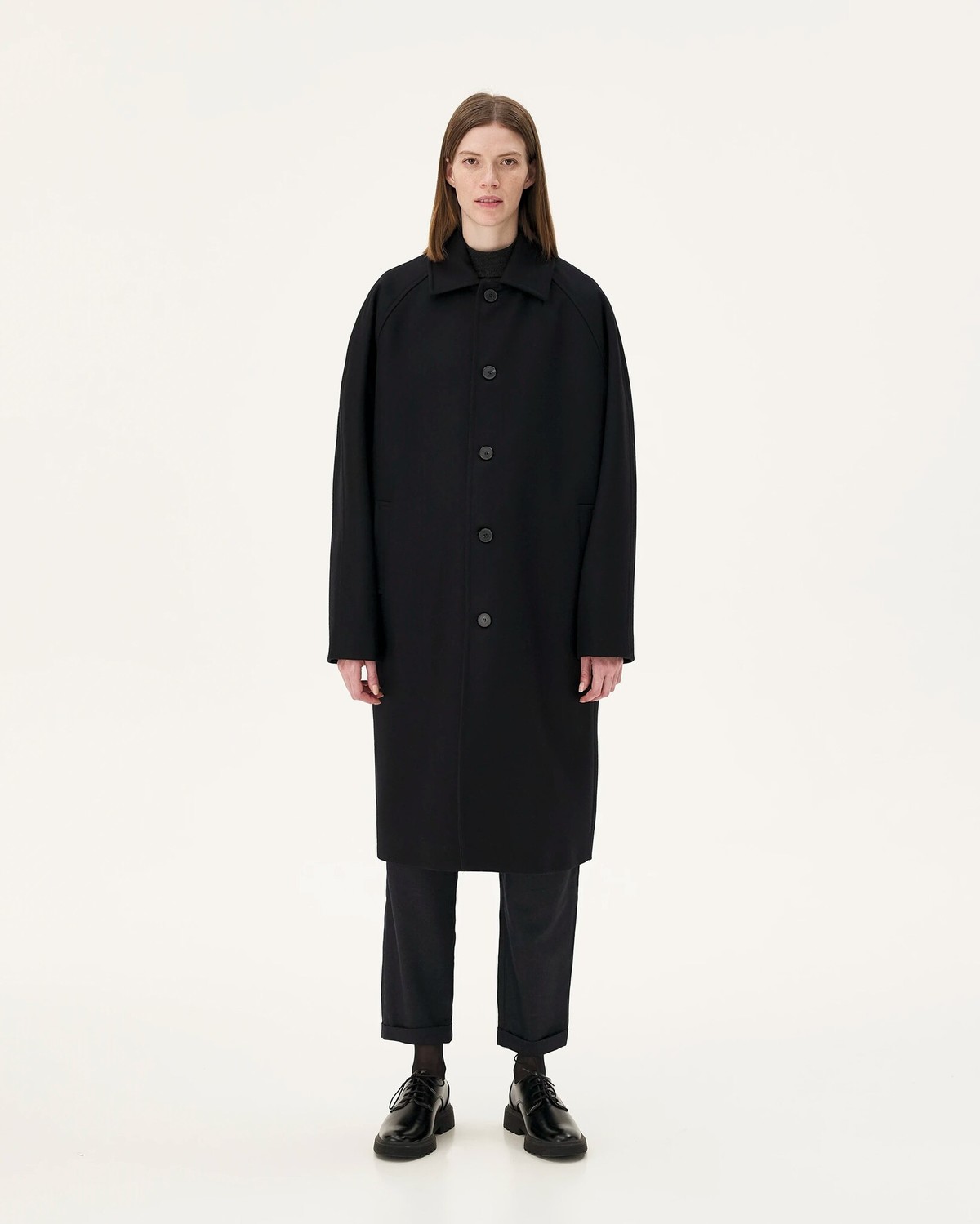 Noyoco Mac Mayfair Recycled Wool Coat - Midnight Blue | Garmentory