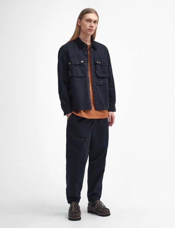 Barbour Heritage Oakmoor Shirt Jacket - Black | Garmentory