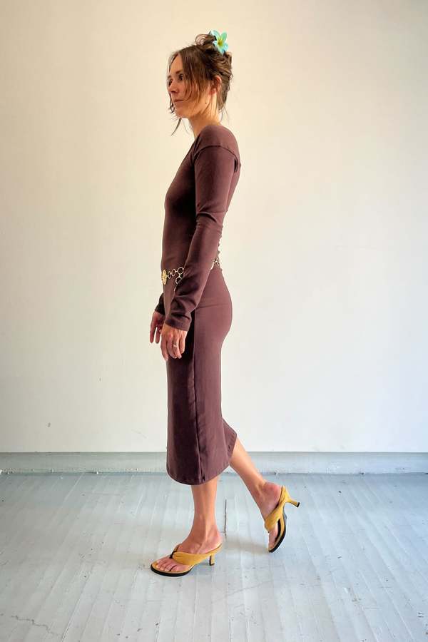 Gil Rodriguez El Tigre Midi Dress - Chocolate | Garmentory