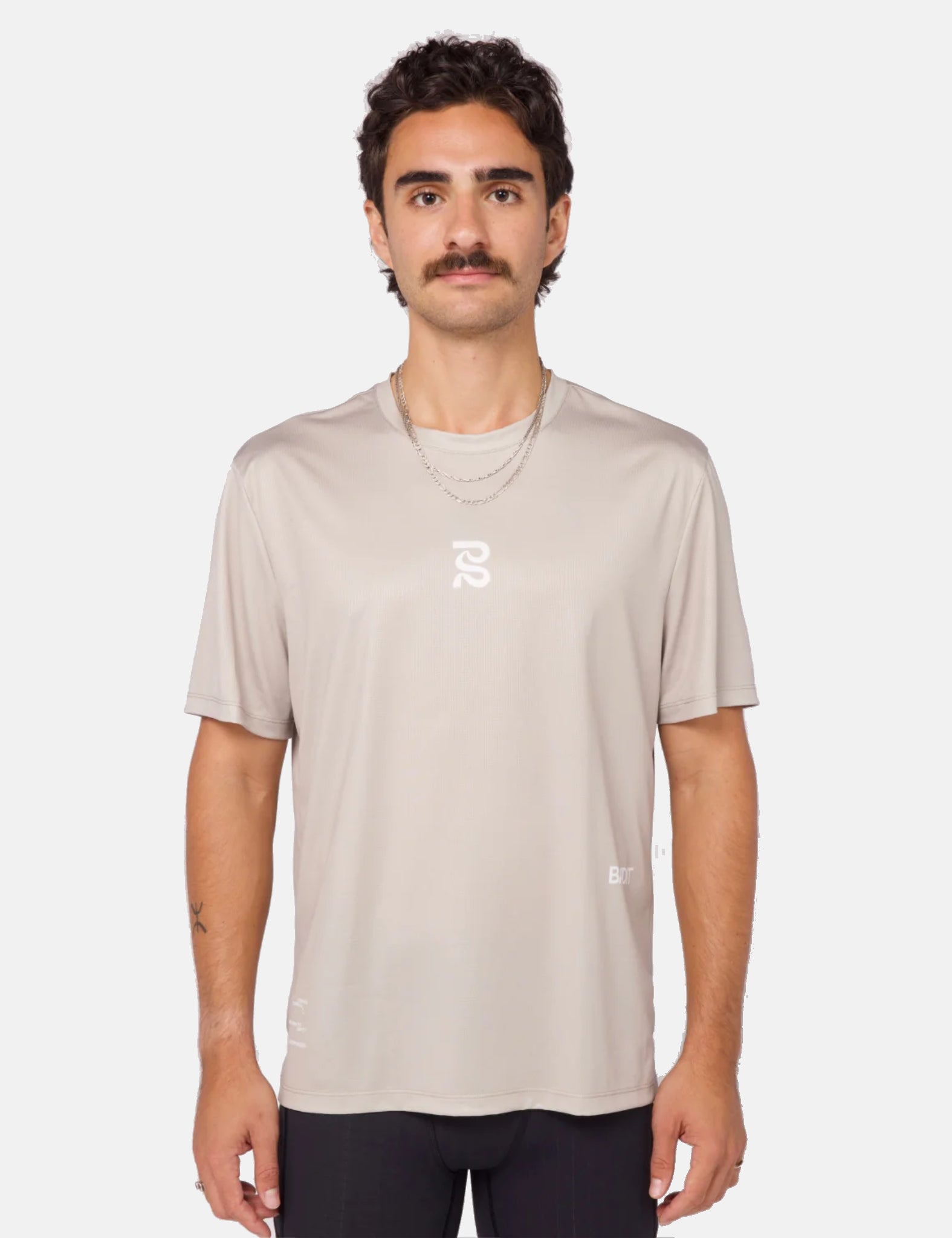 BANDIT Sliced Spiral Drift Performance Tee - Stone | Garmentory