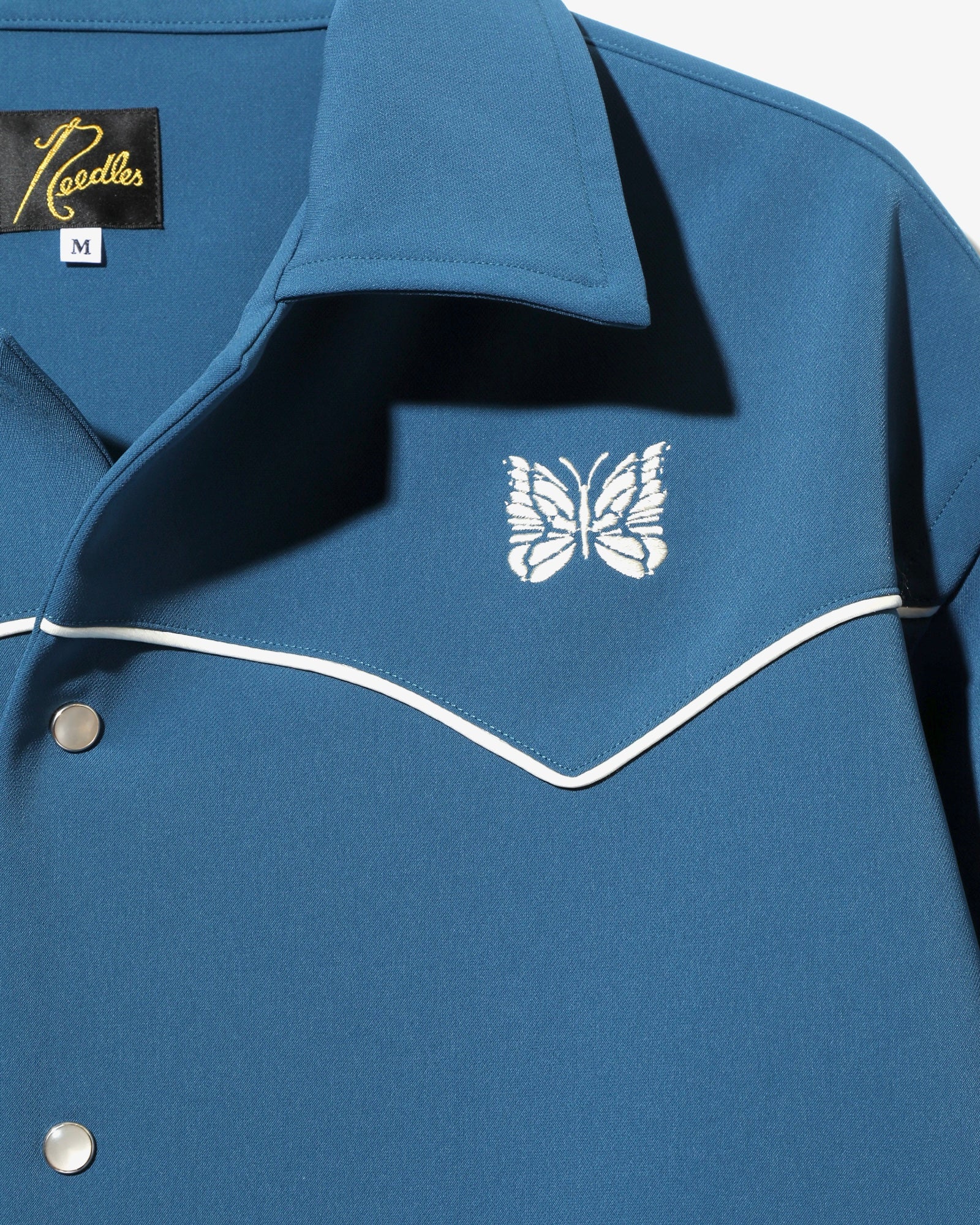 Needles PE/PU Double Cloth Piping Cowboy Jac - Marine Blue | Garmentory