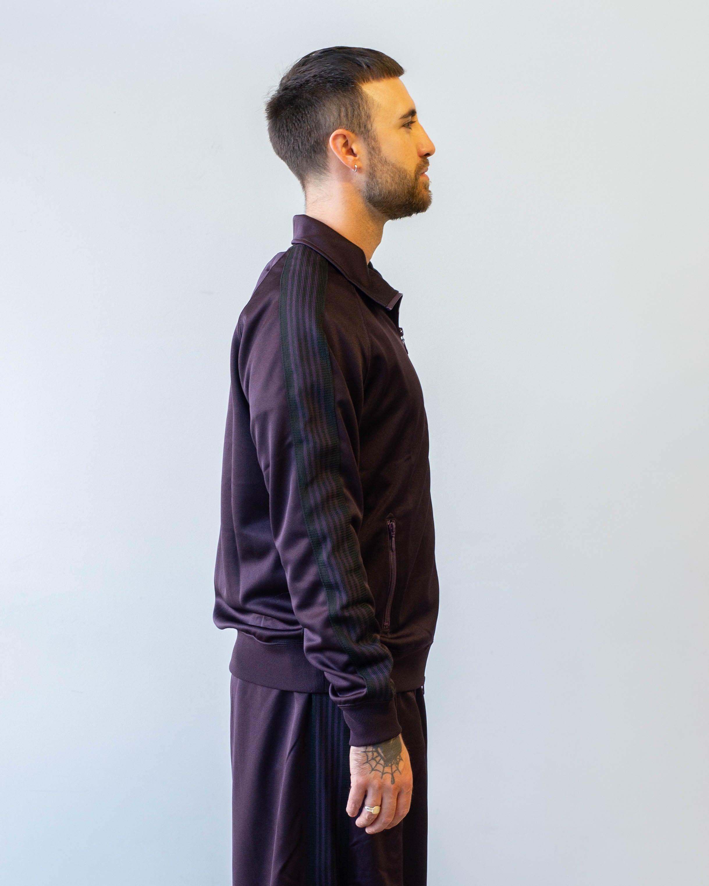 Needles Track Poly Smooth Jacket - Dk. Purple | Garmentory
