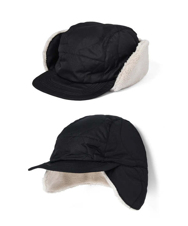 TAION Military Reversible Down Cap - Black/Cream | Garmentory