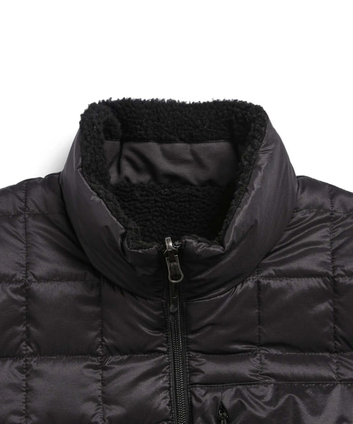TAION Reversible Soft Boa Down Jacket - Black/Black | Garmentory