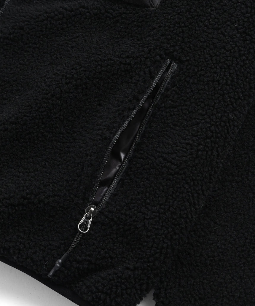 TAION Reversible Soft Boa Down Jacket - Black/Black | Garmentory