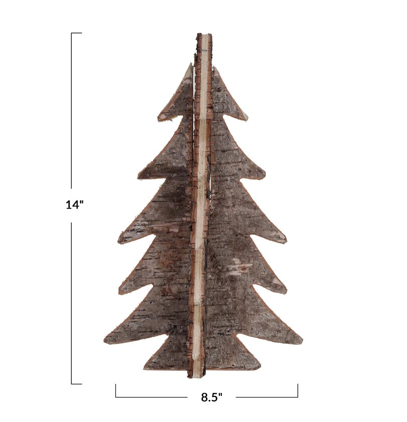 Creative Co-Op Interlocking Decorative Birch Bark Tree | Garmentory