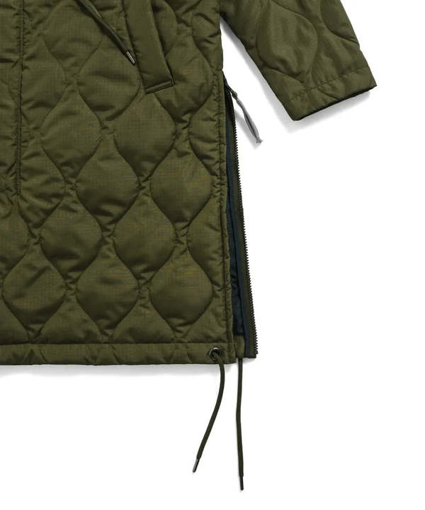 Taion Military Cinch Waist Down Jacket - Dark Olive | Garmentory