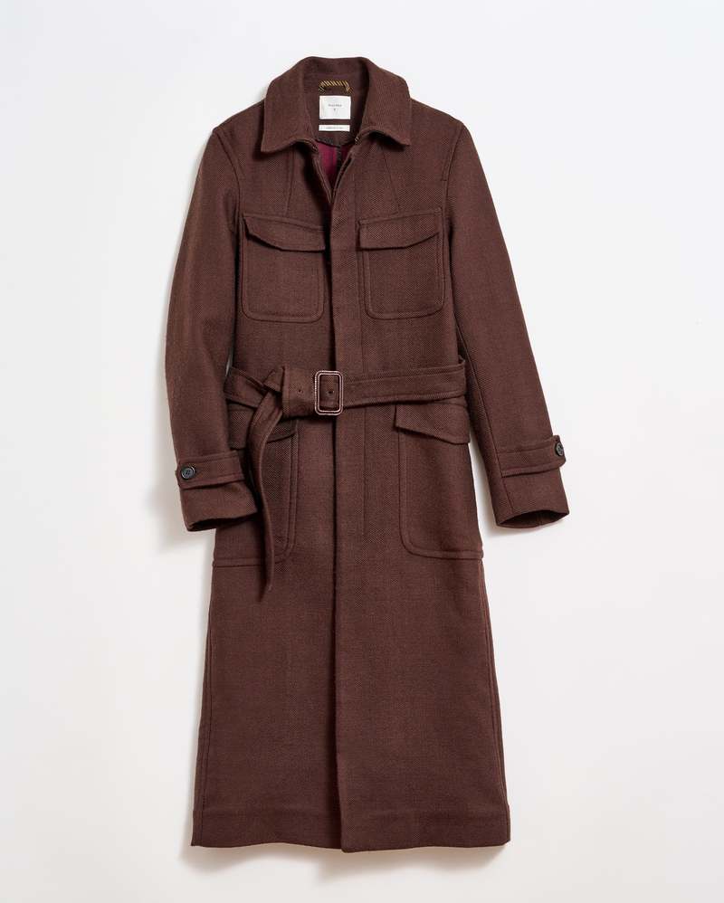 Billy Reid Officers Coat - Java | Garmentory