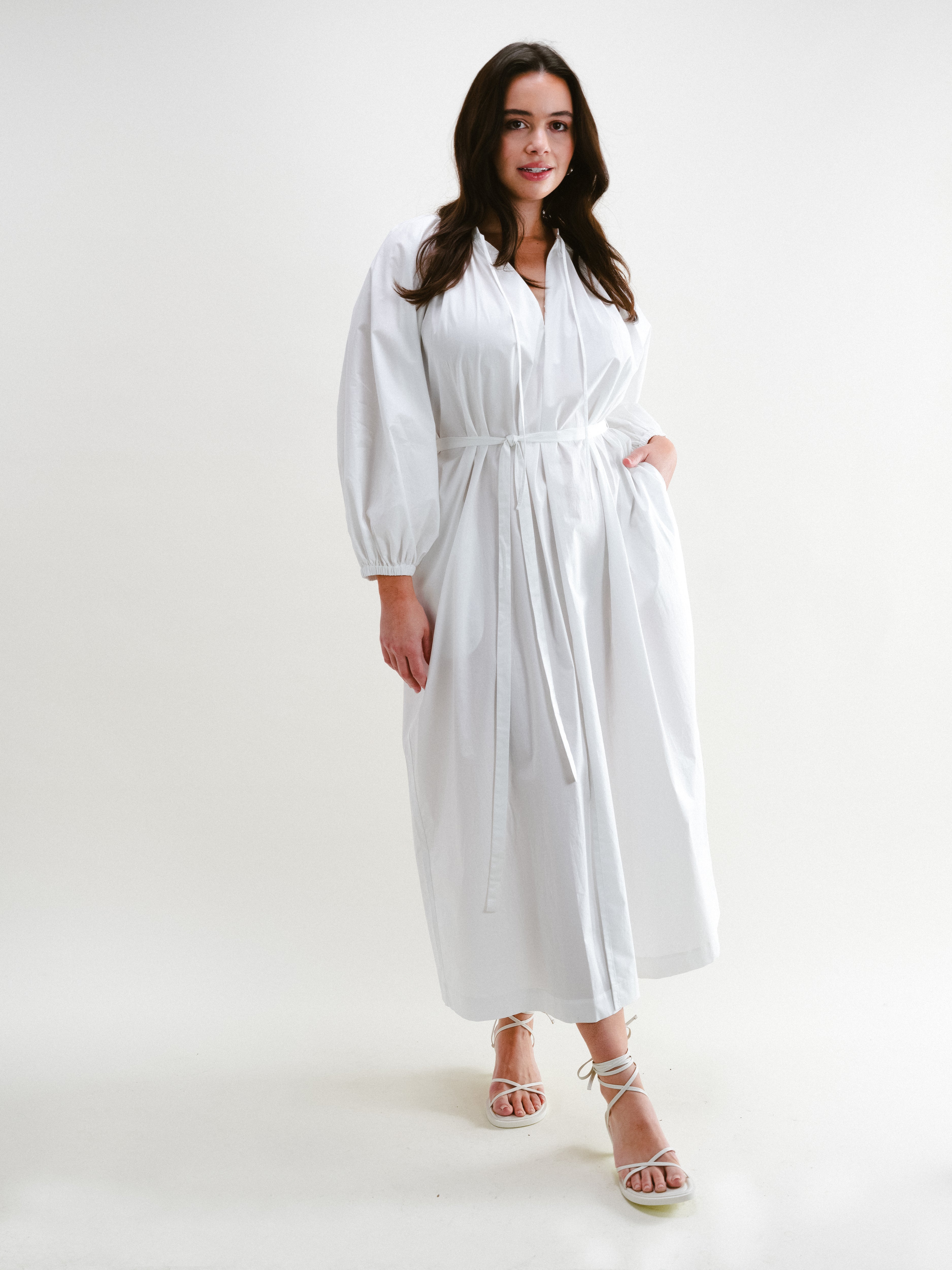 Darling Balcony Dress - Bright White | Garmentory