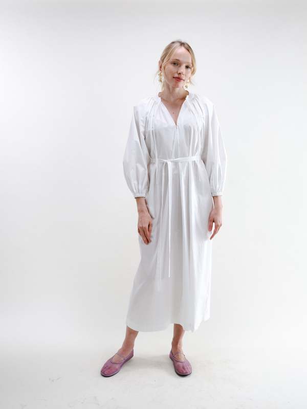 Darling Balcony Dress - Bright White | Garmentory