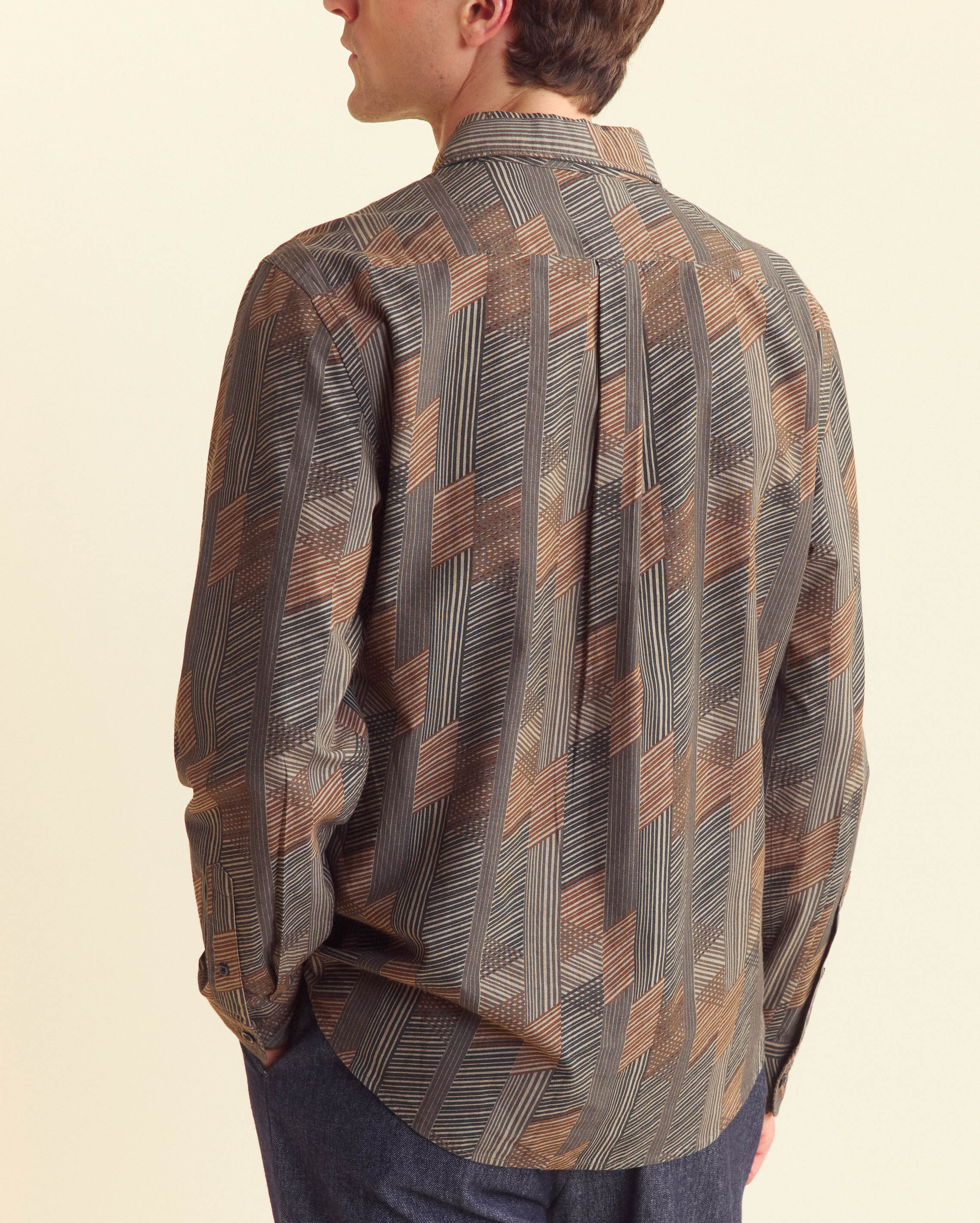 Billy Reid Abstract Ribbon Cedar Shirt - Multi | Garmentory