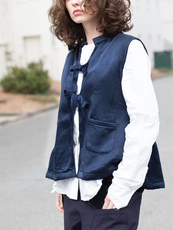 Sula Clothing LTD. Reversible Flight Vest - Dark Navy | Garmentory