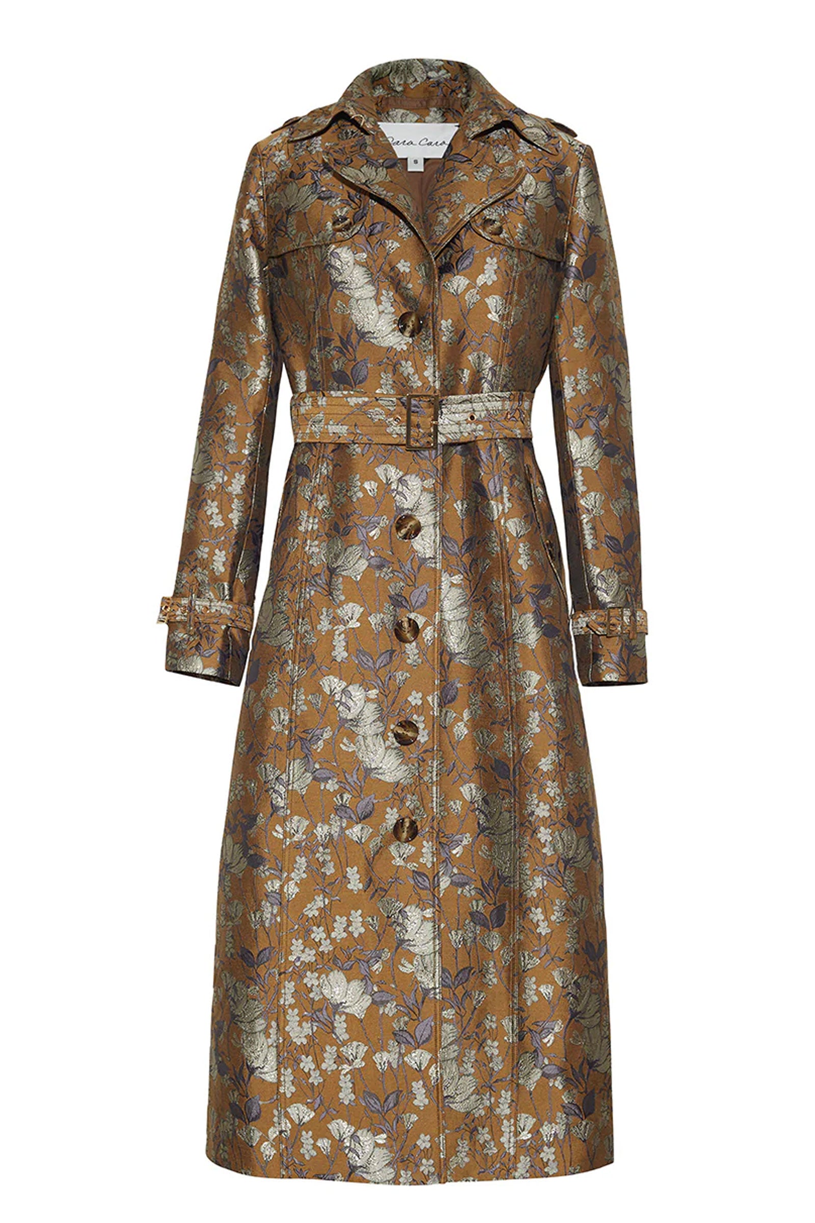 Cara Cara Karlie Trench Jacquard Garden Jacket | Garmentory