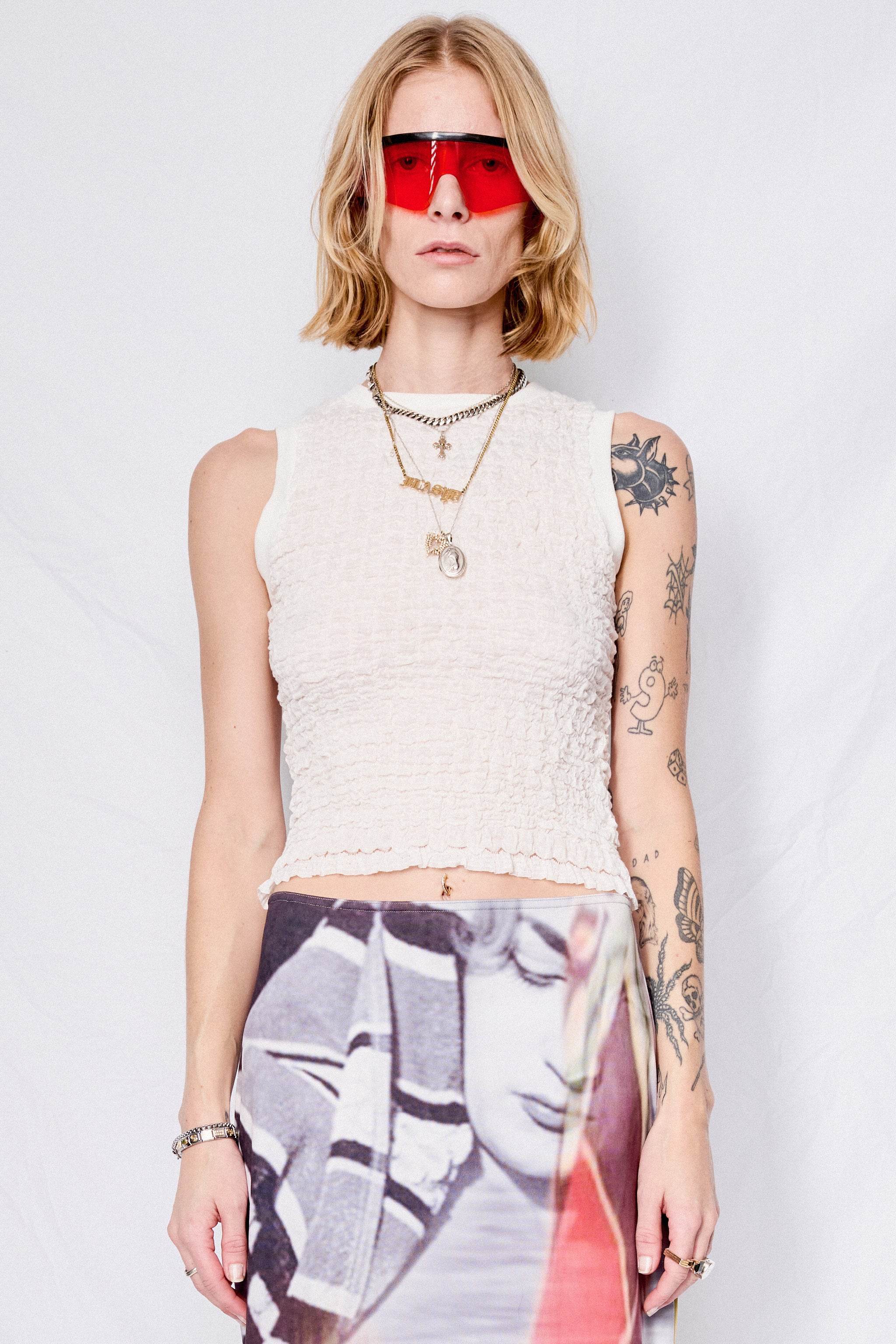 permanent vacation Signal Tank - Chalk | Garmentory