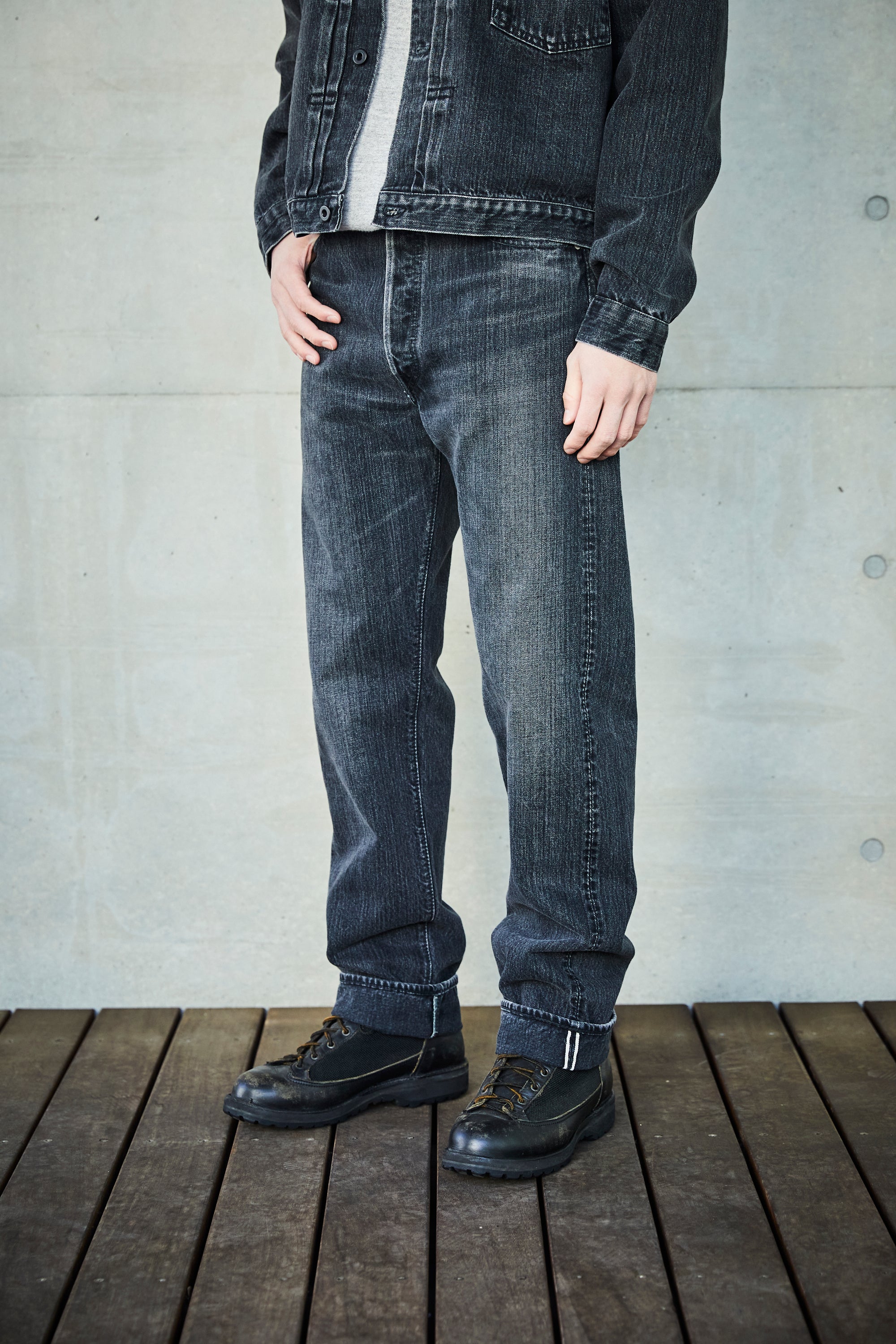 Orslow 105 Standard Selvedge - Black Denim Stone | Garmentory