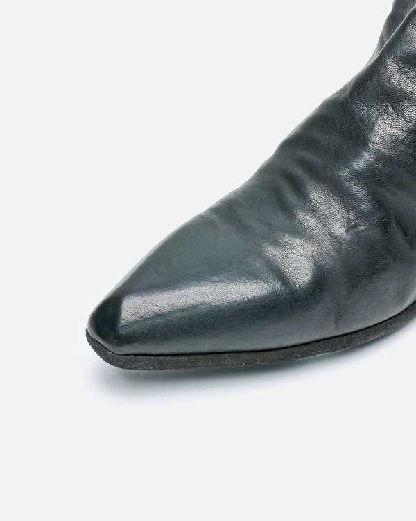 Guidi Womens Horse Leather Back Zip Boot - Black | Garmentory